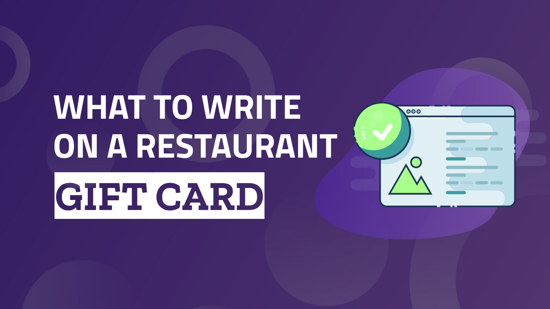 What To Write On A Restaurant Gift Card Enjovia